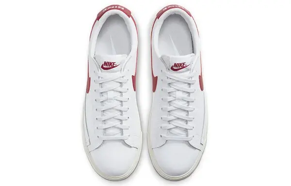 Nike Blazer Low Leather Sneakers - White/red