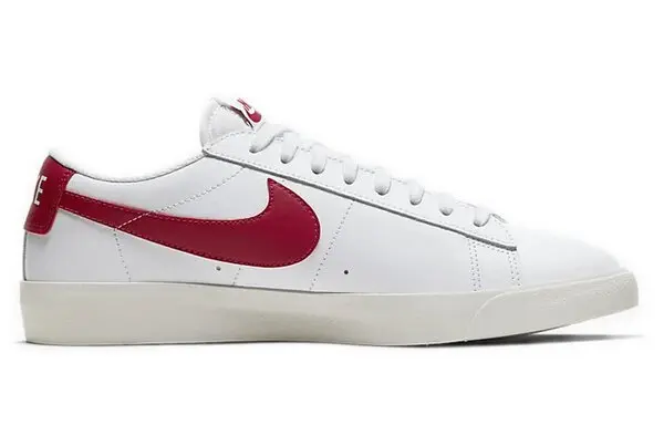 Nike Blazer Low Leather Sneakers - White/red