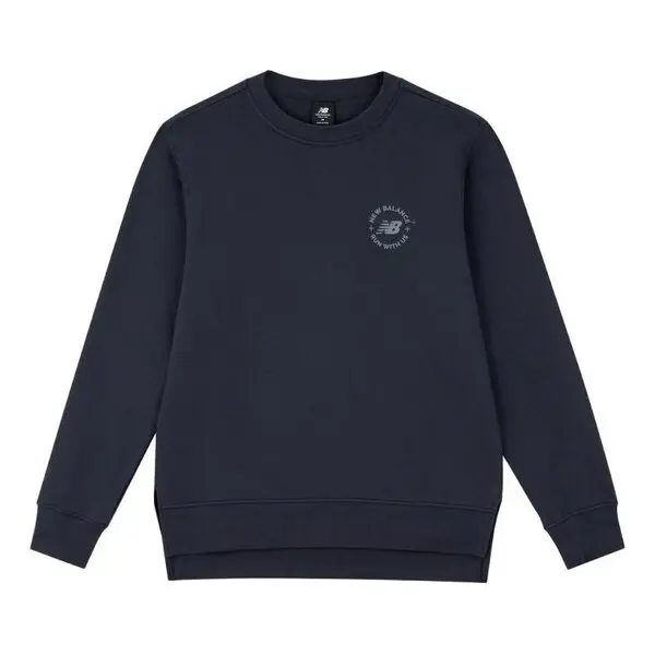 NEW BALANCE Logo Crewneck Sweatshirt - Navy
