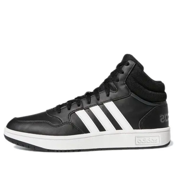 Adidas Hoops 3.0 Mid Classic Vintage Shoes - Core Black/cloud White/grey Six