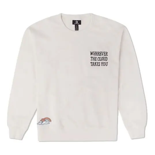 CONVERSE Logo Crewneck - White