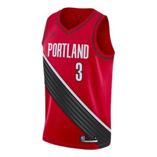 JORDAN Nba Portland Blazers Mccollum Jersey - Red