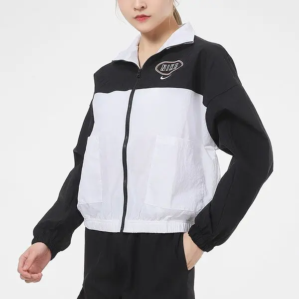 Nike Embroidered Logo Stand Collar Jacket