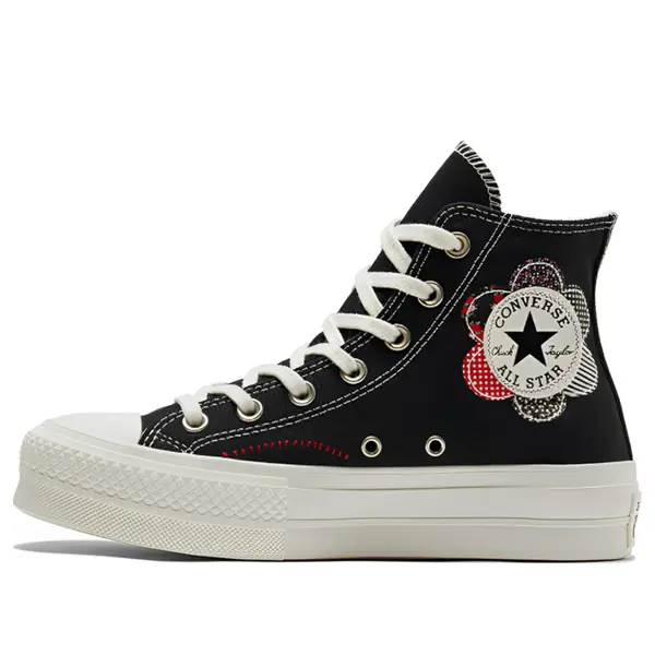CONVERSE Chuck Taylor All Star Lift Crafted Patchwork High Top Sneakers - Black