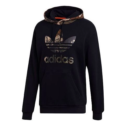 Adidas Originals Camo Block Pullover Hoodie - Black