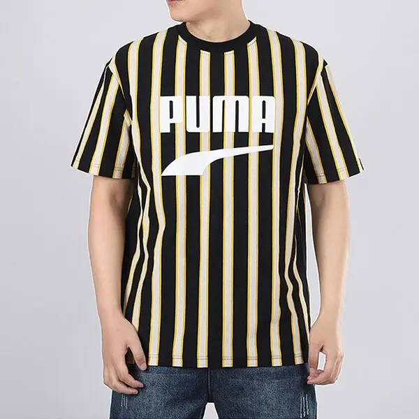 PUMA Downtown Stripe 'black - Black/yellow