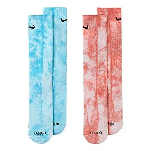 Nike Everyday Plus Medium Stockings 2 Pack - Blue/red