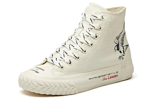 ANTA X Robert Geller Life Series Canvas High Top Sneakers