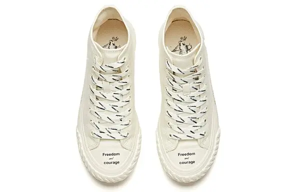 ANTA X Robert Geller Life Series Canvas High Top Sneakers