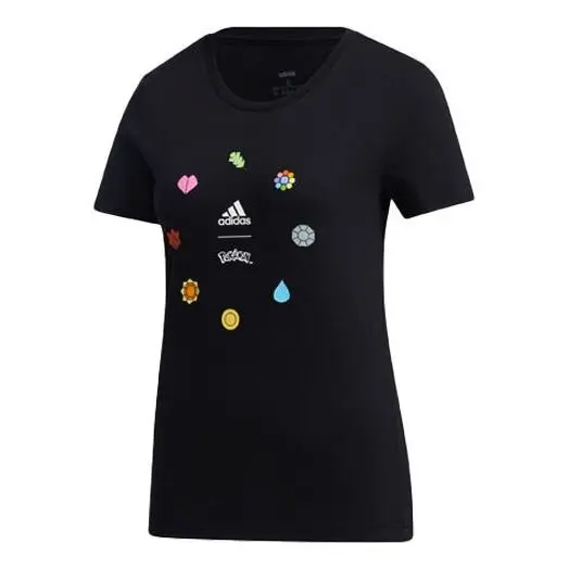 Adidas X Pokémon Graphic Print T-shirt - Black