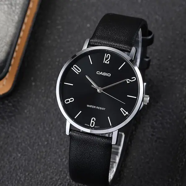 Casio Analog Leather Watch