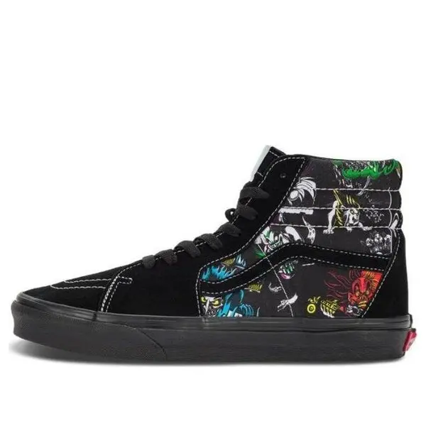 VANS Disney X Sk8-hi 'villains' High Top Sneakers - Black/multi-color