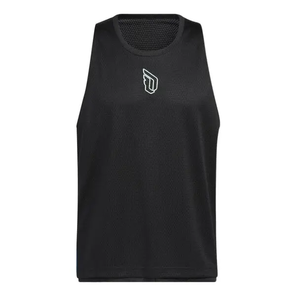 Adidas Lillard Logo Printing Stripe Basketball Vest - Multi-color