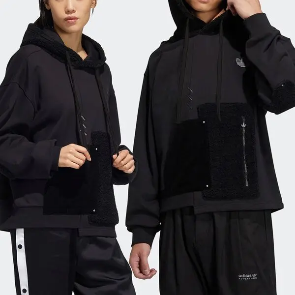 Adidas Originals Irregular Splicing Sports Hoodie