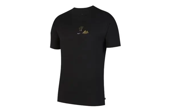 Nike Skate T-shirt Back Round Neck Short Sleeve - Black