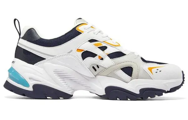 Sketchers Stamina V2 Athletic Sneakers - White/black/orange