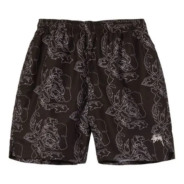 StÜssy Roses Water Short - Black