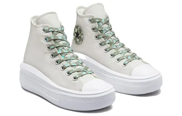 CONVERSE Chuck Taylor All Star Move Platform High Top Sneakers - Gray/green