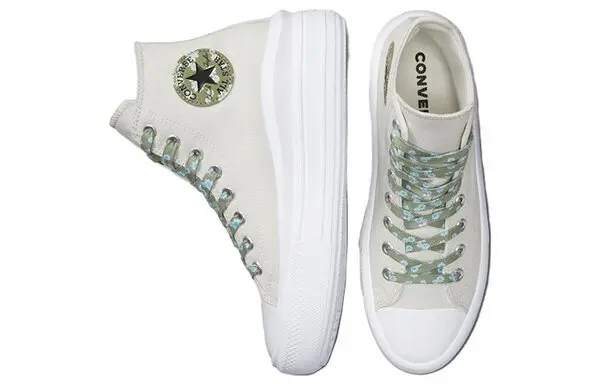 CONVERSE Chuck Taylor All Star Move Platform High Top Sneakers - Gray/green