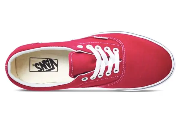 VANS Era Check Block Sneakers - Red