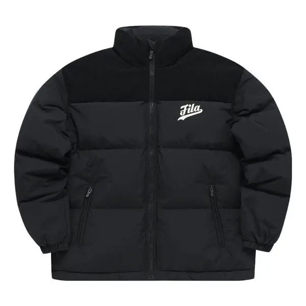 FILA FUSION Padded Logo Down Jacket - Black