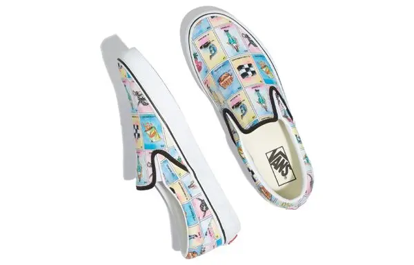 VANS Classic Slip-on "los Loteria - Pink/blue