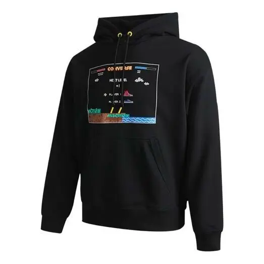 CONVERSE Video Game Graphic Hoodie - Black
