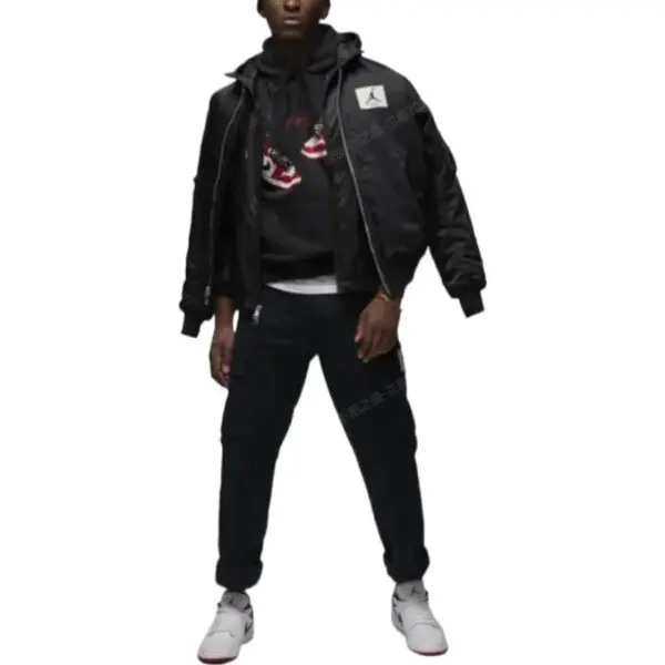 JORDAN Air Hoodie 1 Chicago Graphic Print