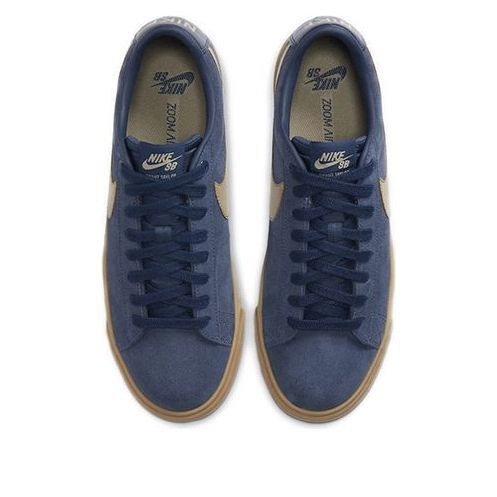 Nike Blazer Low Sb 'navy Gum' Sneakers
