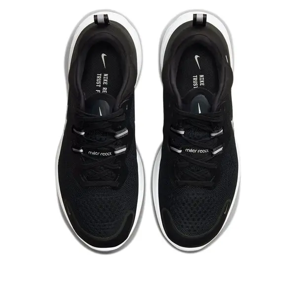 Nike React Miler 2 Athletic Sneakers - Black/gray/white