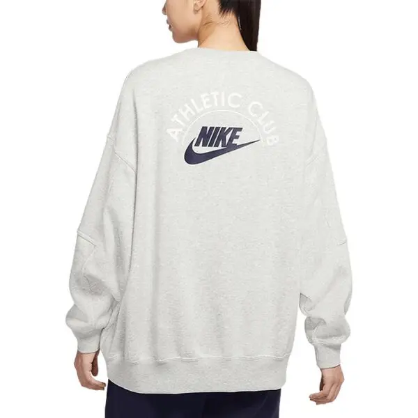 Nike Logo Alphabet Embroidered Fleece Pullover Hoodie