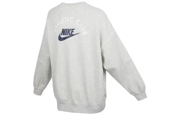 Nike Logo Alphabet Embroidered Fleece Pullover Hoodie