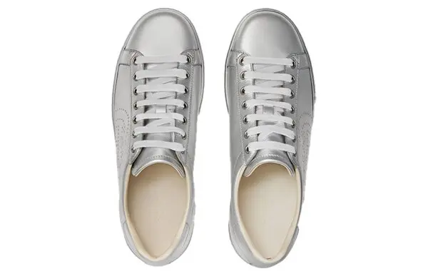 Gucci Ace Metallic Leather Sneakers