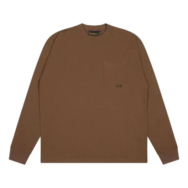 Drew House Basic Longsleeve Pocket T-shirt - Brown