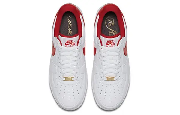 Nike Force 1 Low Sneakers - White/red