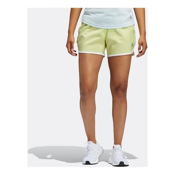 Adidas M20 Short W Running Sports Shorts - Light Yellow