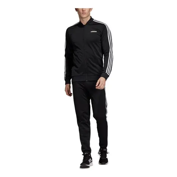 Adidas 3-stripes Track Suit Asia Sizing 'black White