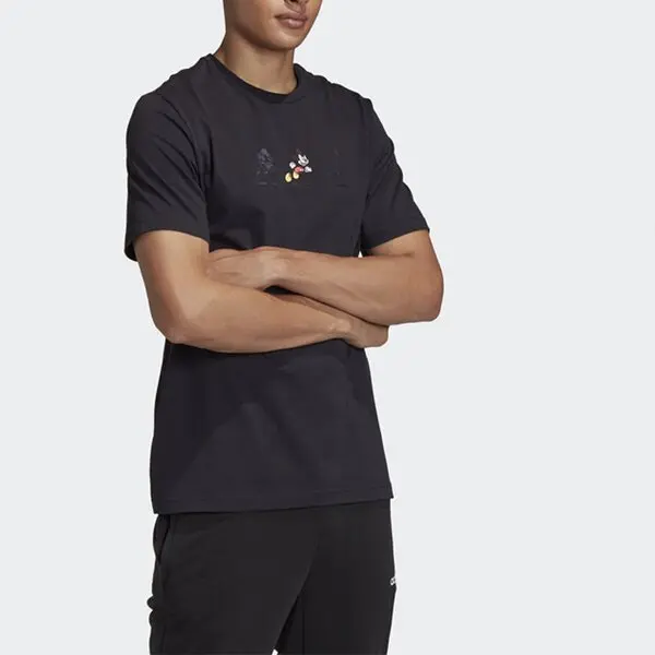 Adidas Disney Tee Training Sports Short Sleeve - Black