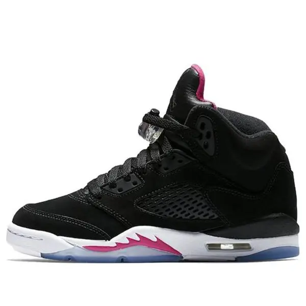 JORDAN 5 Retro High Top Sneakers - Deadly Pink/black/white