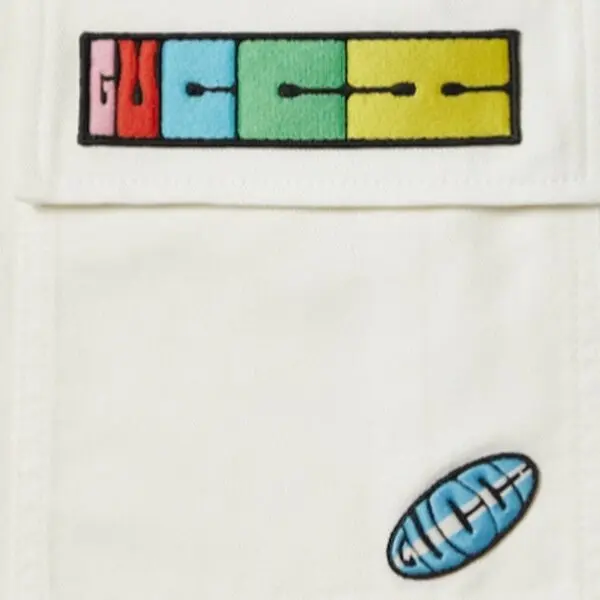 Gucci Mini Skirt With Patch Appliqu