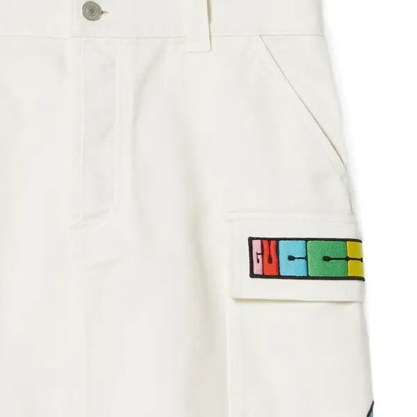 Gucci Mini Skirt With Patch Appliqu