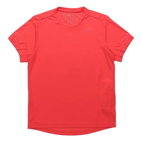 Adidas Round Neck Short Sleeve T-shirt - Red