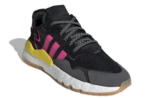Adidas Nite Jogger "gum Sole" Sneakers - Black