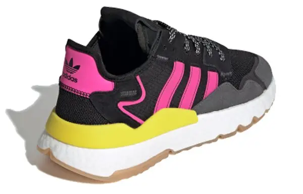 Adidas Nite Jogger "gum Sole" Sneakers - Black