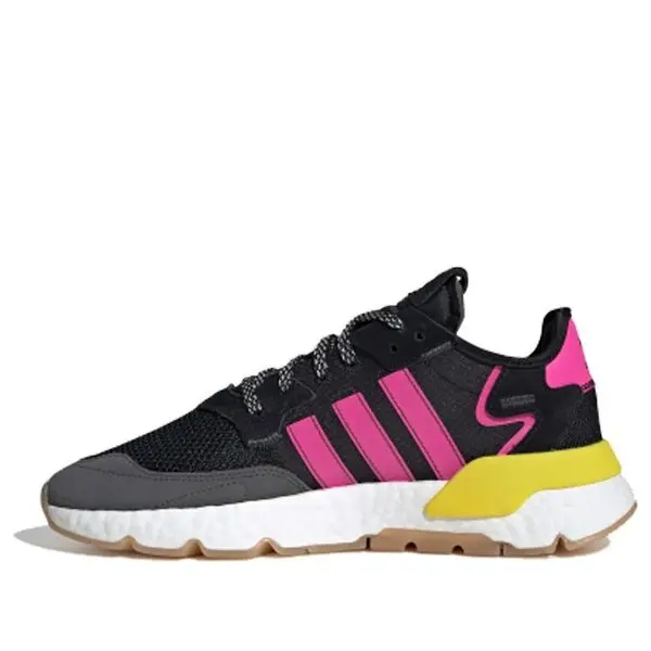 Adidas Nite Jogger "gum Sole" Sneakers - Black