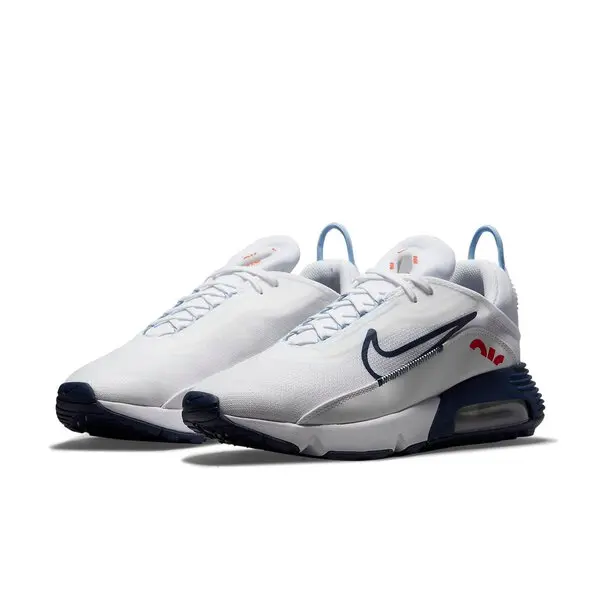Nike Max 2090 Athletic Sneakers - White/blue/red