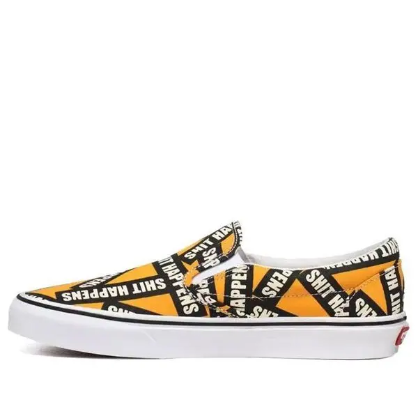 VANS Shit Happens" Classic Slip-on Sneakers - Orange