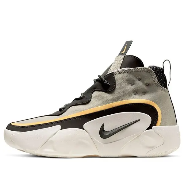 Nike React Frenzy The10th Mid Top Sneakers - Gray/black/orange