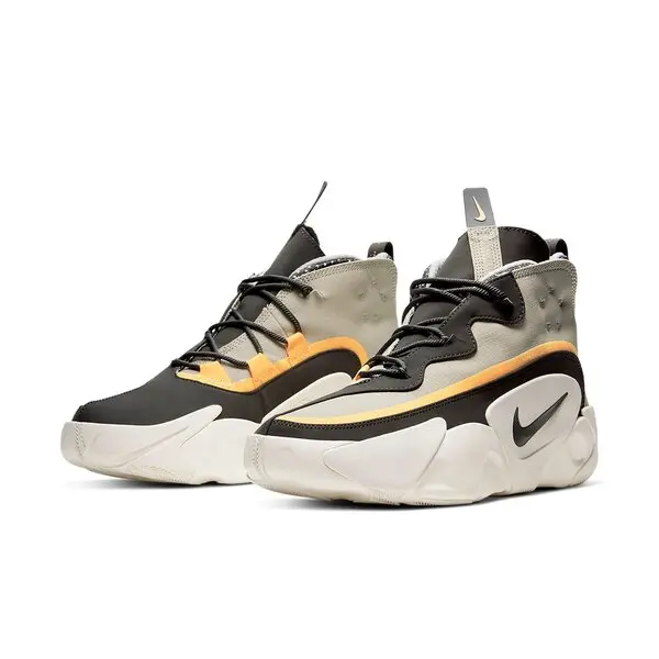 Nike React Frenzy The10th Mid Top Sneakers - Gray/black/orange