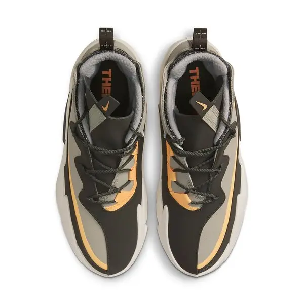 Nike React Frenzy The10th Mid Top Sneakers - Gray/black/orange